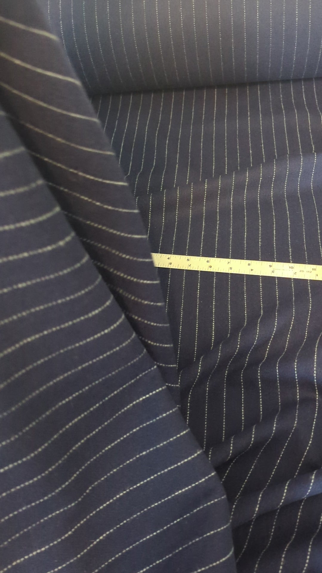 Brighter blue wool with white stripes – Royal Blue Traders